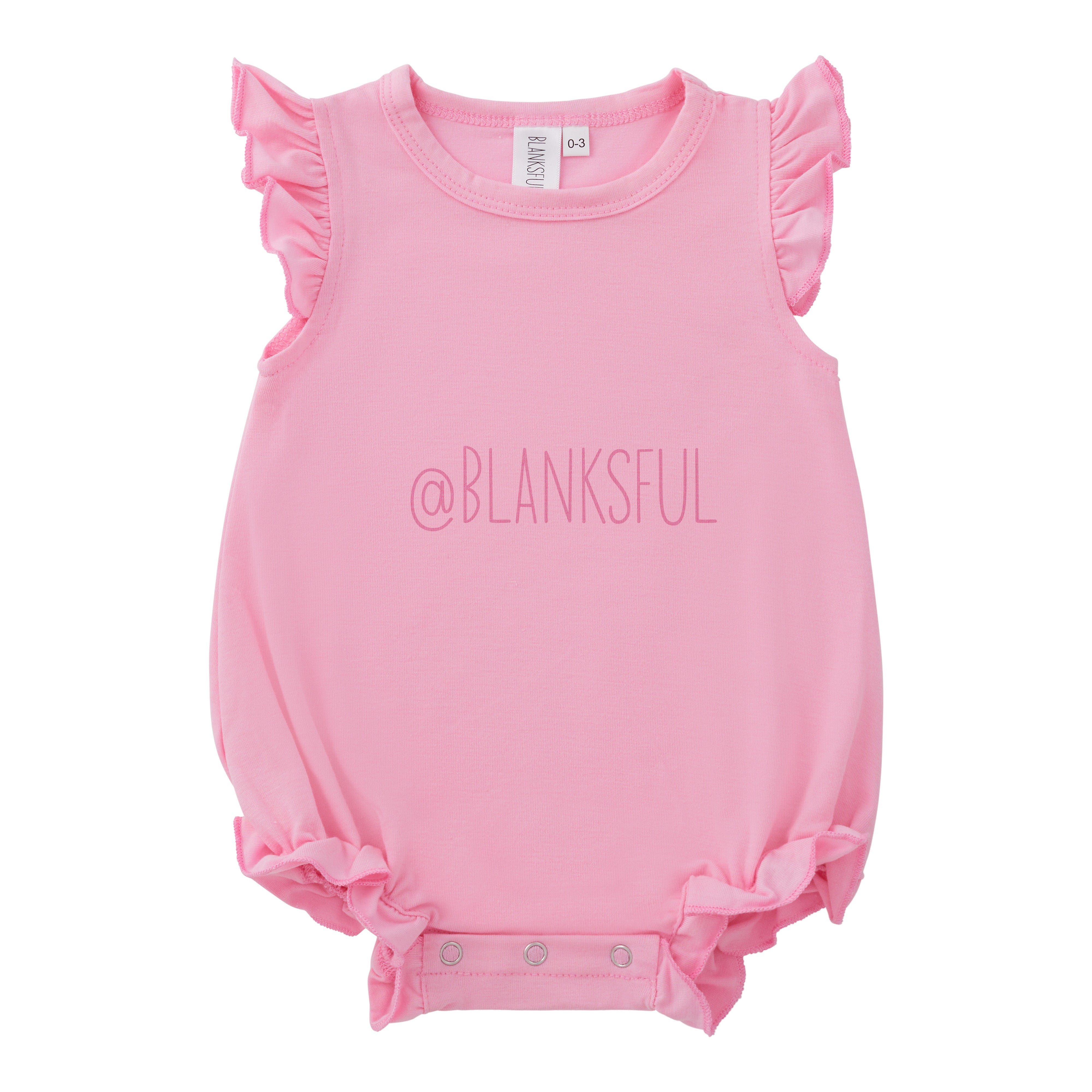 Girls Flutter Romper - 95% Polyester – Blanksful
