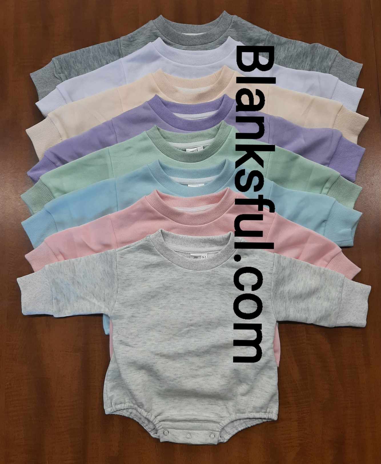 (8 COLORS) 100% Polyester Blank Sublimation Romper - Sweatshirt Romper ...